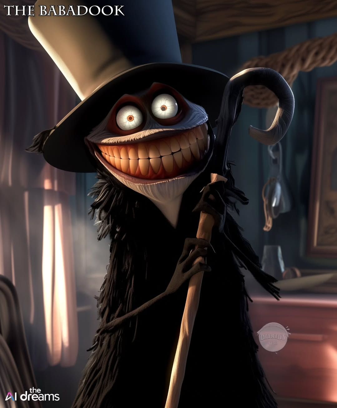 Assim seriam os vilões dos mais icônicos filmes de terror se criados pela Pixar - Babadook ...