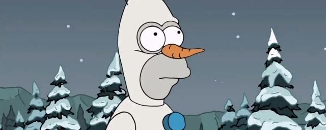 Abertura natalina de Os Simpsons parodia Frozen - Uma Aventura ...