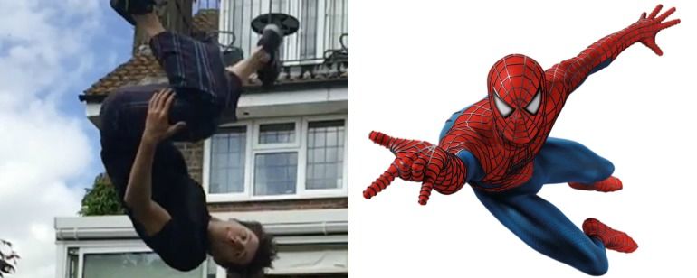 Tom Holland faz vídeos de acrobacias e mostra porque foi escolhido como o novo Homem-Aranha ...