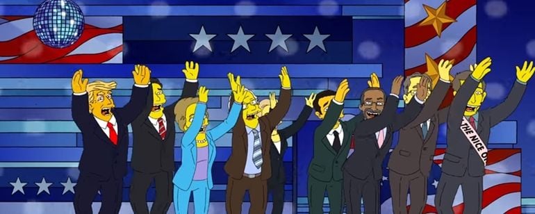 Os Simpsons ironiza debate presidencial norte-americano em teaser do ...