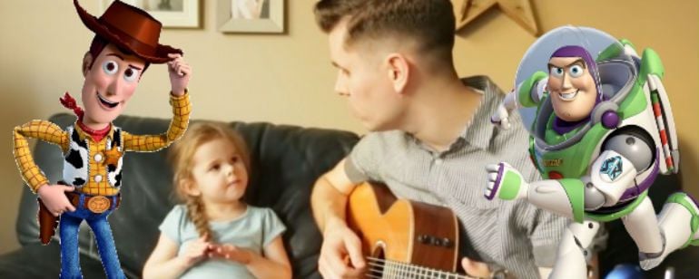 Pai e filha de 3 anos cantam versão adorável do tema de Toy Story ...